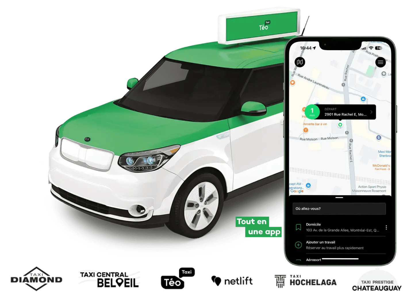 Book a Fast and Reliable Taxi | Téo Taxi